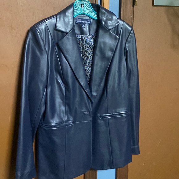 Susan Graver | Jackets & Coats | Susan Graver Leather Jacket | Poshmark